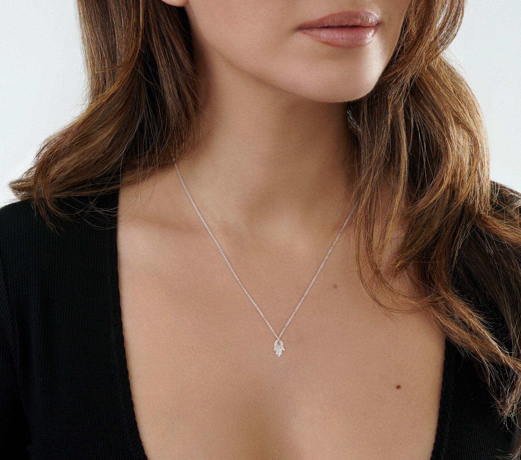 Graffiti Hamsa Necklace - David Melnick Jewelry / D ☆ D
